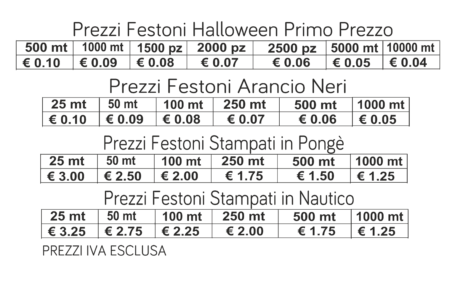 FESTONI HALLOWEEN PERSONALIZZATI | FESTONI DI BANDIERINE PERSONALIZZATI