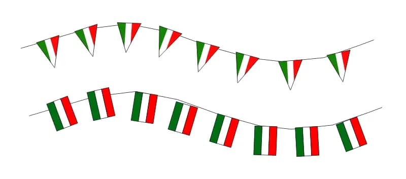 FESTONI BANDIERINE ITALIA | FESTONI DI BANDIERINE PERSONALIZZATI